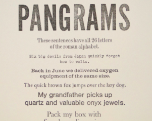 Sentences That Contain Every Letter of the Alphabet – Review Tales